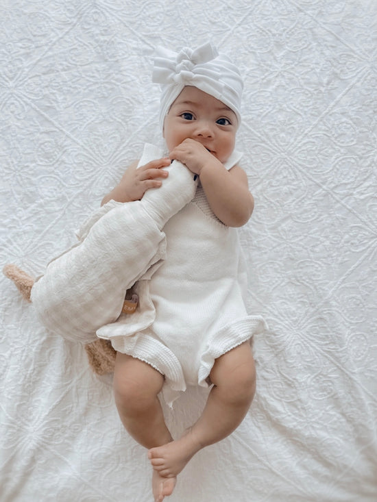 Gingham cuddle duck – Emma Rose by Emily